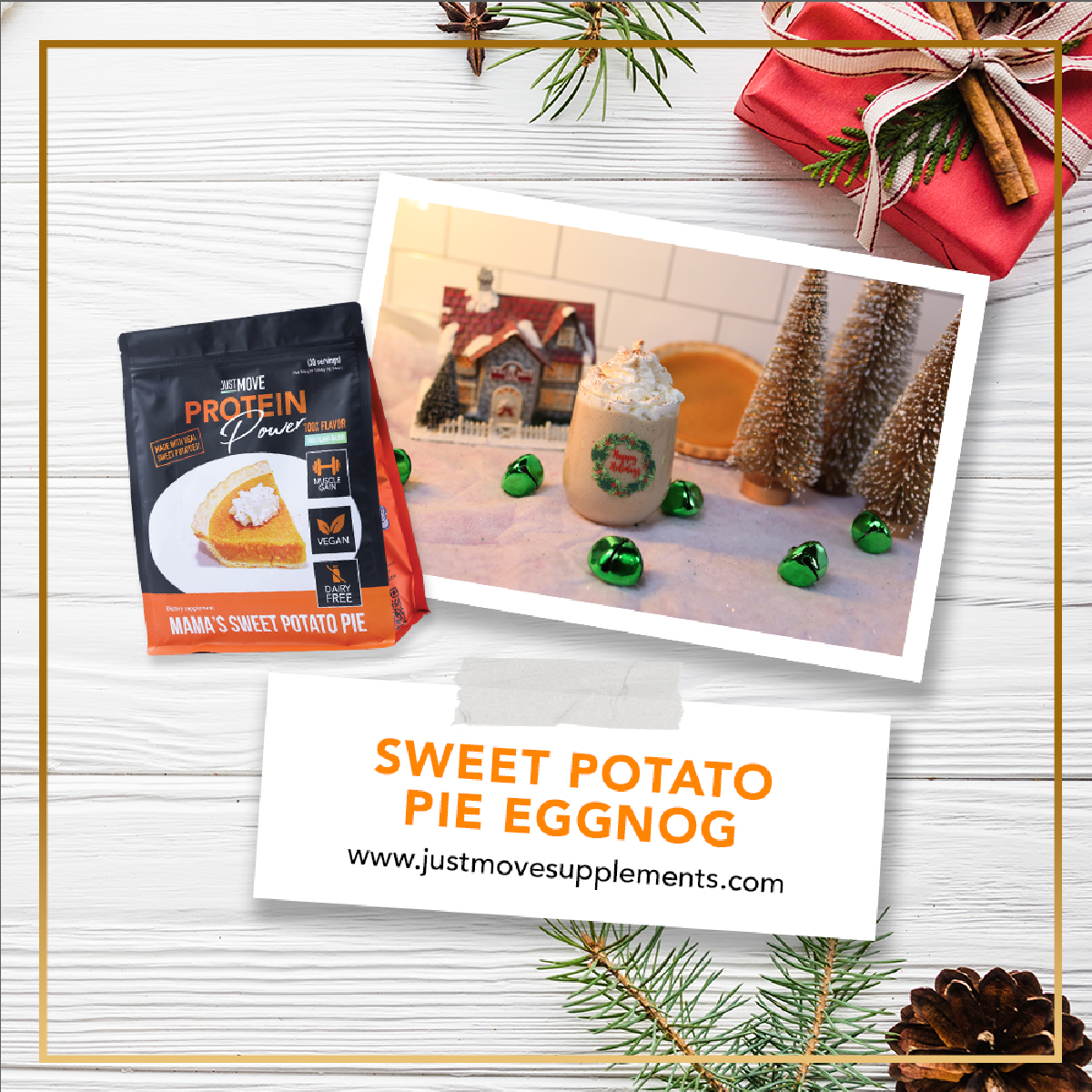Sweet Potato Pie Eggnog: A Protein-Packed Holiday Delight – Just Move ...